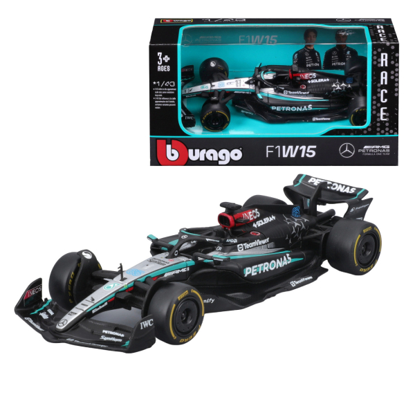 F1 Mercedes AMG 1:43 W15E ´24, #63 - 1:43 Formel 1 Modelle - Bburago Modelle - Modellbau ...
