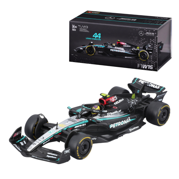 F1 Mercedes AMG 1:43 W15E ´24, #44 - 1:43 Formel 1 Cars - Bburago model ...
