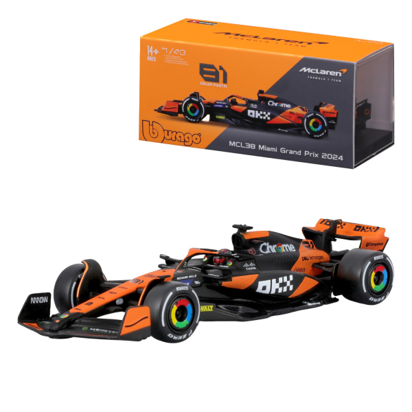 F1 McLaren 1:43 MCL38 ´24, #81 - 1:43 Formel 1 Cars - Bburago model ...