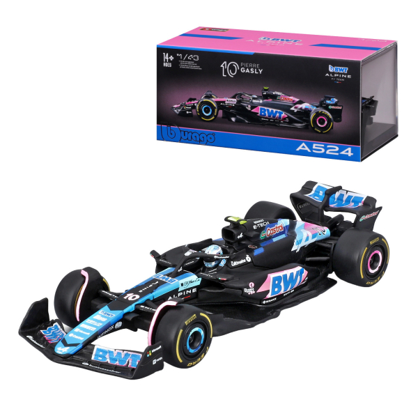 F1 Alpine 1:43 A524 ´24, #10 - 1:43 Formel 1 Cars - Bburago model cars ...