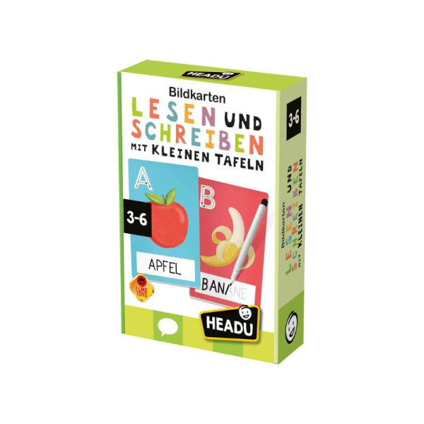 Bildkarten Lesen und Schreiben mit kleinen Tafeln - Headu - Lernspiele ...